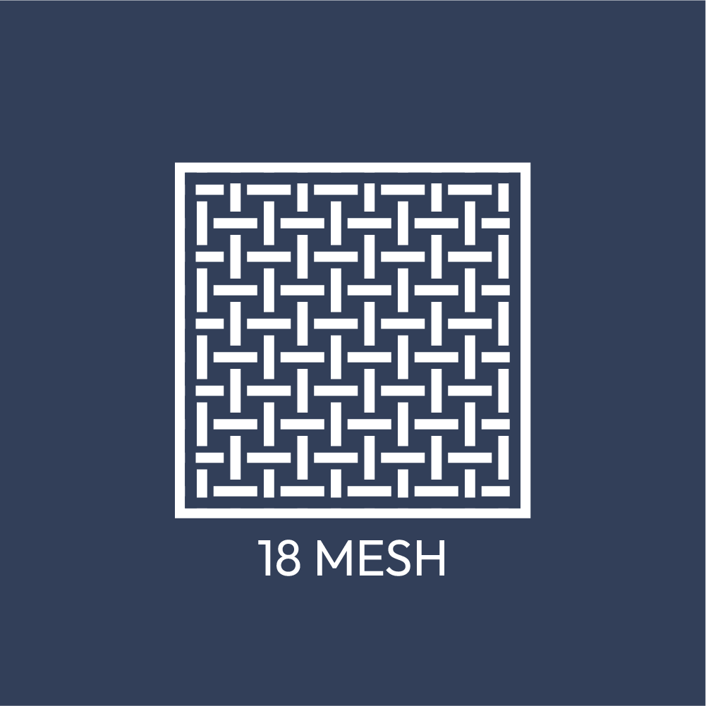 18 mesh – Wipstitch